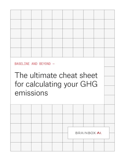 The ultimate cheat sheet for calculating your GHG emissions